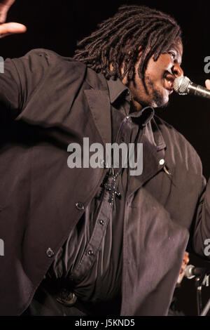 Gospel singer in concert Stock Photo - Alamy