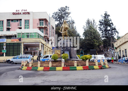 Statue of Tewodros II in the city of Gondar, Ethiopia Stock Photo - Alamy