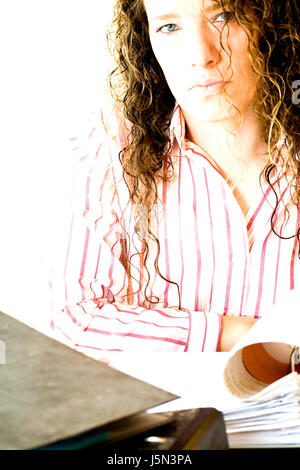 wife while reading the file folder Stock Photo - Alamy