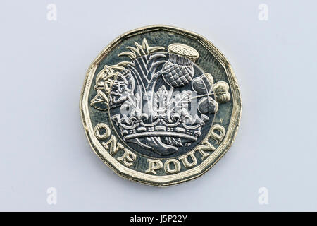 New pound coin Stock Photo - Alamy