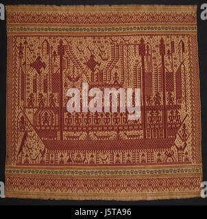 This 19th-century 'Tampan' ship cloth from Lampung, Sumatra, represents ...