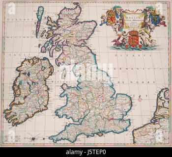 This map depicts the geographic layout of England and Wales during the ...