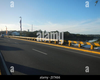 The Marikina Bridge, spanning the Marikina River in the Philippines, is ...