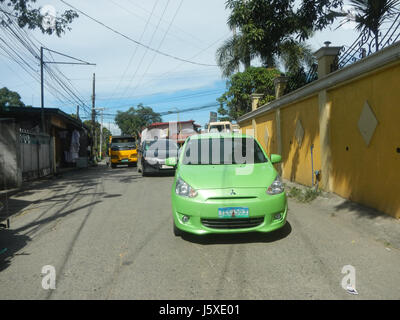 The road connecting Poblacion San Roque and Bagong Barrio in Pandi ...