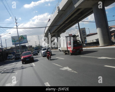 This image depicts the construction of the Manila MRT Line 5, focusing ...