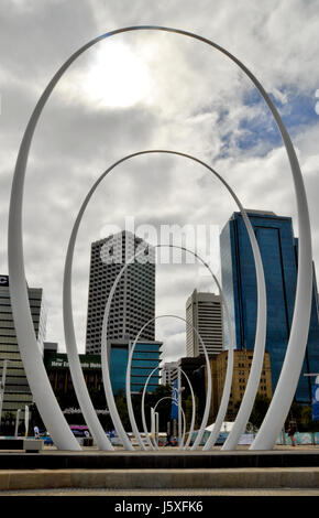 The Spanda sculpture at Elizabeth Quay, Perth, Western Australia ...