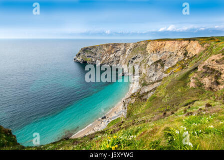 Gooden Hean Point and Cove. Near Portreath, Cornwall, UK Stock Photo ...