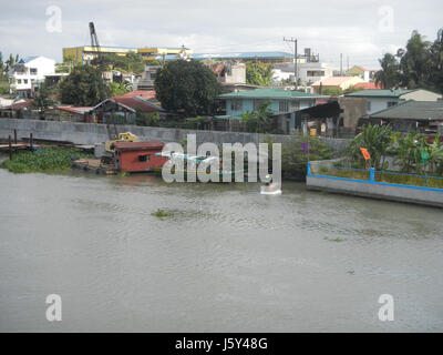 The Kalawaan Bambang Bridge in Pasig City crosses the Pasig River ...