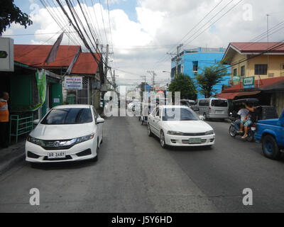 This map represents the layout of key streets in Gapan City, including ...