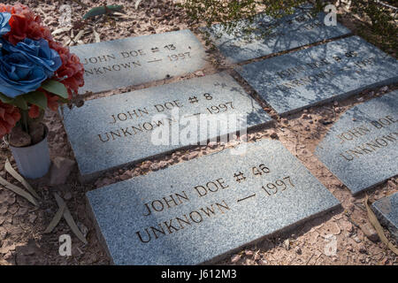 Tucson, Arizona - The Pima County Cemetery, where the indigent, the ...
