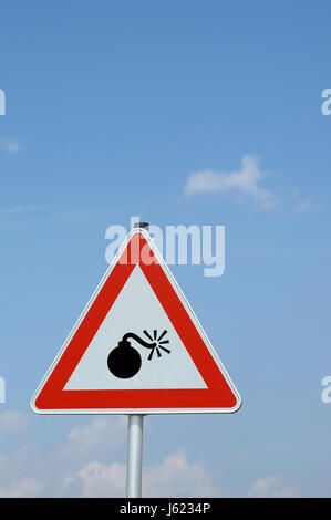sign signal traffic sign attention bomb blasting agent sign signal ...