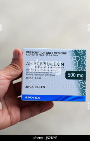 APO Cephalexin isolated against white background Stock Photo - Alamy