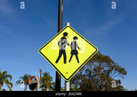 An Australian pedestrian crossing sign Stock Photo - Alamy