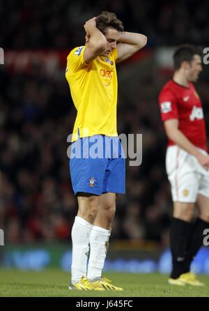 JAY RODRIGUEZ SOUTHAMPTON FC OLD TRAFFORD MANCHESTER ENGLAND 30 January ...