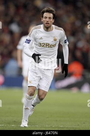 MICHU SWANSEA CITY FC WEMBLEY STADIUM LONDON ENGLAND 24 February 2013 ...