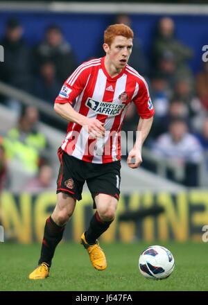 Jack Colback of Queens Park Rangers tries to intercept Jayden Bogle of ...