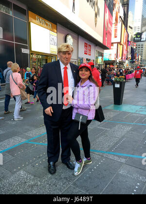 Fake Donald Trump on Time Square, NewYork Stock Photo - Alamy