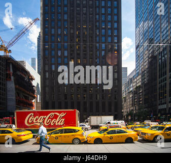 Coca Cola Delivery Truck in the street - New York City - USA Stock ...