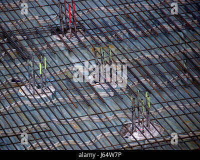 constructional steel base plate construction site concrete steel rusty ...