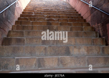 Stairs in Humayun's Tomb, built by Hamida Banu Begun in 1565-72, Delhi ...