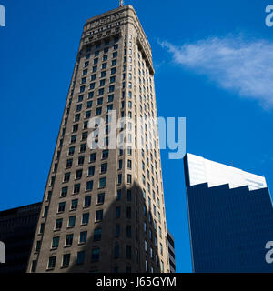 Low angle view of Campbell Mithun Tower at Downtown Minneapolis ...