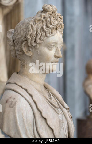 Rome. Italy. Portrait bust (79-81 A.D) of Julia Flavia (64-91 A.D ...
