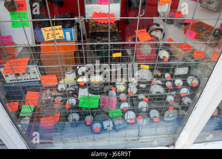 Looking through the window of J Birkett shop in Lincoln Stock Photo - Alamy