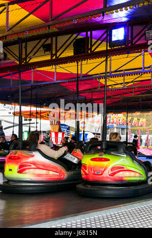 Bumper Cars Dodgems at a Funfair Stock Photo - Alamy