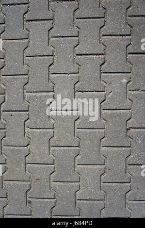 Pavement concrete H shaped slabs texture top view, urban patterns and ...