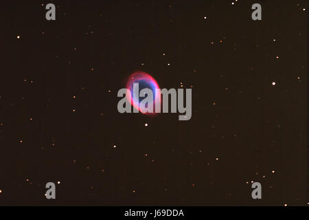 Ring Nebula in Lyra Stock Photo - Alamy