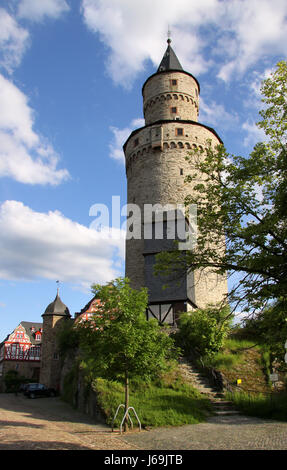 hexenturm in castle of idstein Stock Photo - Alamy