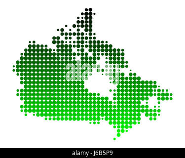 america canada circle card dot north america geography atlas map of the ...