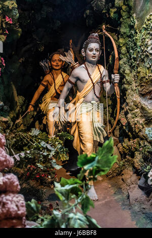 Village scene, sculpture museum, Kaneri Math, Kolhapur, Maharashtra ...