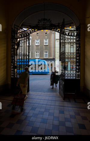 Octogon passage in the Zagreb city, Croatia Stock Photo - Alamy