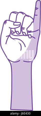 cute hand with pinky up symbol Stock Vector Image & Art - Alamy