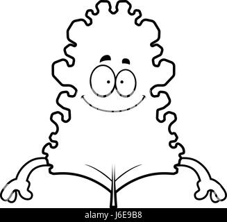 A cartoon illustration of a kale leaf looking angry Stock Vector Image ...