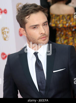 Ed Westwick attending the Virgin TV British Academy (BAFTA) Television ...