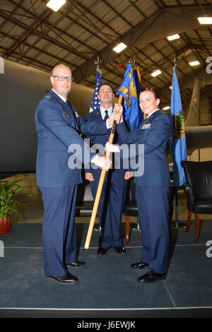 Col. Travis Caughlin, 507th Maintenance Group commander, addresses the ...