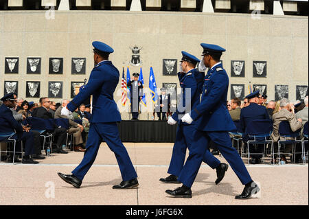 Cadets render their salutes to Brig Gen. Kristin Goodwin, the new Cadet ...
