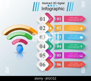 Business infographics. Wi-fi icon Stock Vector Image & Art - Alamy