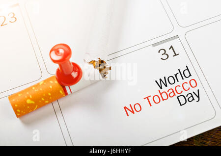 calendar date quit smoking Stock Photo - Alamy