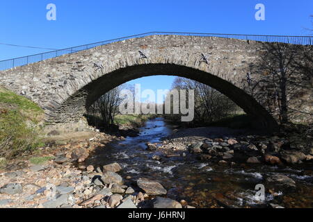Old bridge over Shee Water Spittal of Glenshee Scotland May 2017 Stock ...