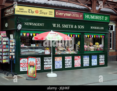 Station foyer shop at the Severn Valley Railway, Kidderminster, UK ...