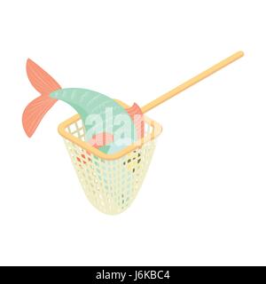 Fishing net isolated. fishnet cartoon vector illustration Stock Vector ...