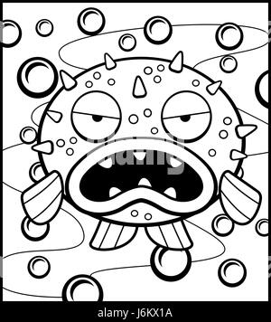 A cartoon blowfish with an angry expression Stock Vector Image & Art ...