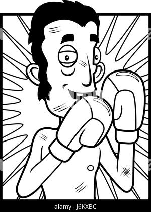 A cartoon boxer beat up in a fight Stock Vector Image & Art - Alamy