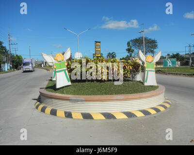 The Welcome Arch Boundary Sign located along the Pan-Philippine Highway ...