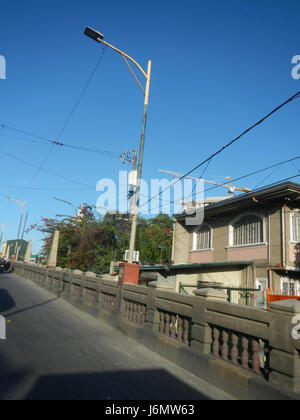 The San Joaquin Bambang Bridge in Pasig City crosses over the river and ...