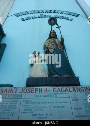 The Saint Joseph de Gagalangin Parish Church in Tondo, Manila, is a ...