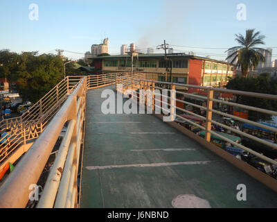 This pedestrian footbridge connects key locations in Tondo, Manila ...